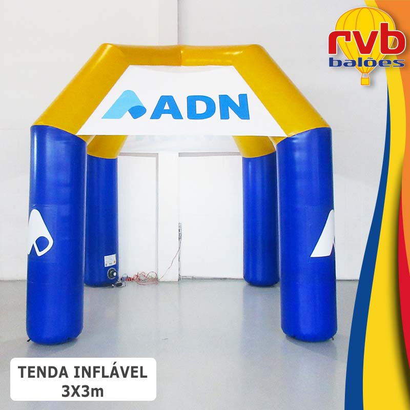 Tenda Inflavel Gigante 3x3 Classica ADN - RVB Balões e Infláveis ...