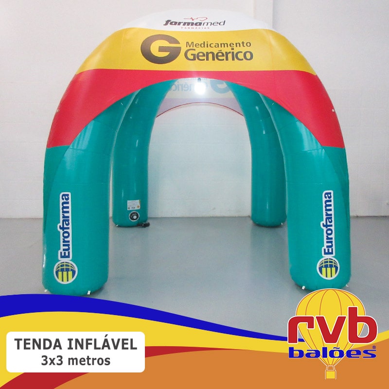 Tenda inflável gigante: conheça os modelos da RVB | RVB