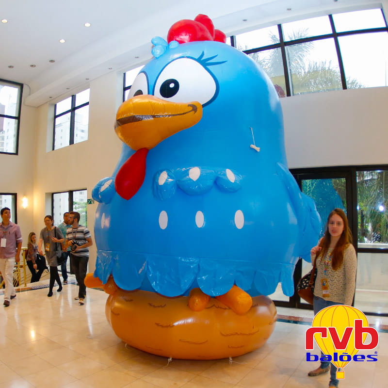 Boneco Inflavel Galinha Pintadinha - RVB Balões e Infláveis Promocionais Boneco Inflavel Galinha Pintadinha - RVB Balões e Infláveis Promocionais