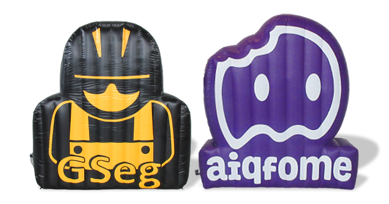 Logomarca inflável - RVB Balões e Infláveis Promocionais